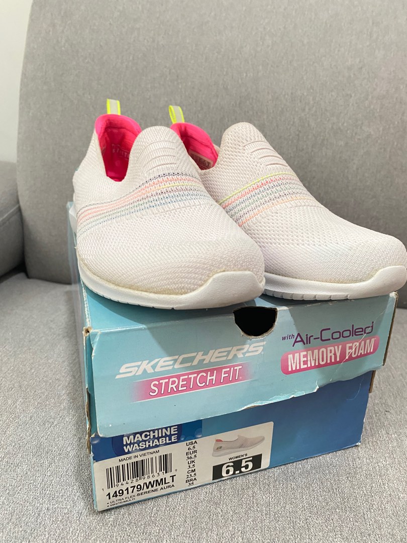 SKECHERS STRETCH FIT, Women's Fashion, Footwear, Sneakers on Carousell