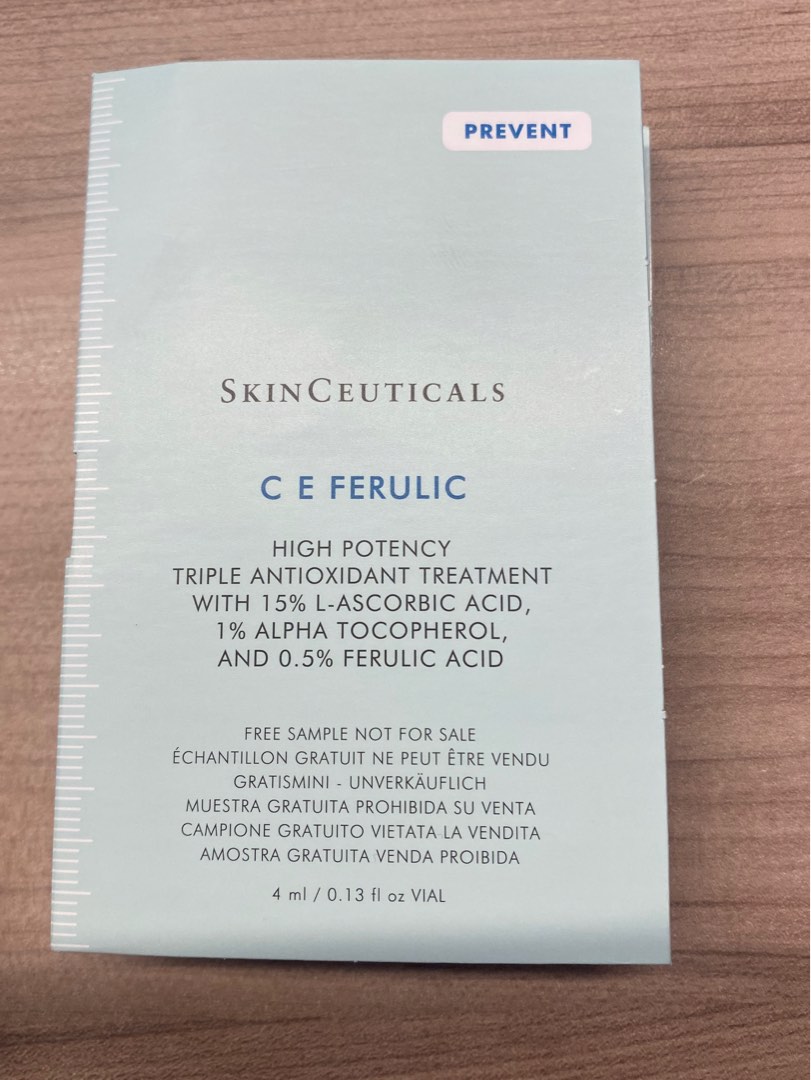 Authentic SKINCEUTICALS C E FERULIC 4ml Travel Sample Sephora Loreal ...