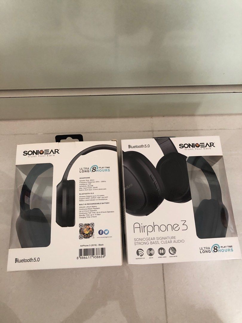 SonicGear Airphone 3 (wireless bluetooth), Audio, Earphones on Carousell