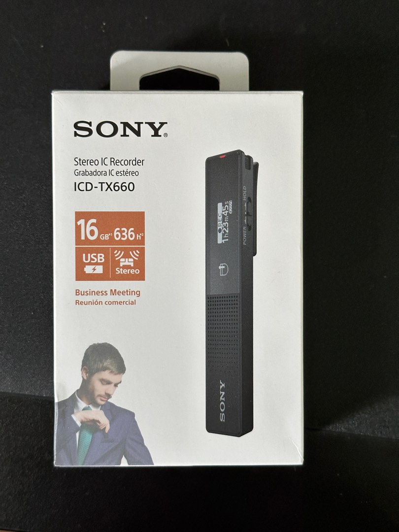 Sony ICD-TX660 Digital Voice Recorder TX Series, Audio, Voice Recorders ...