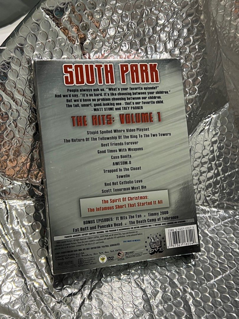 South Park DVD the hits volume 1, Hobbies & Toys, Music & Media, CDs ...