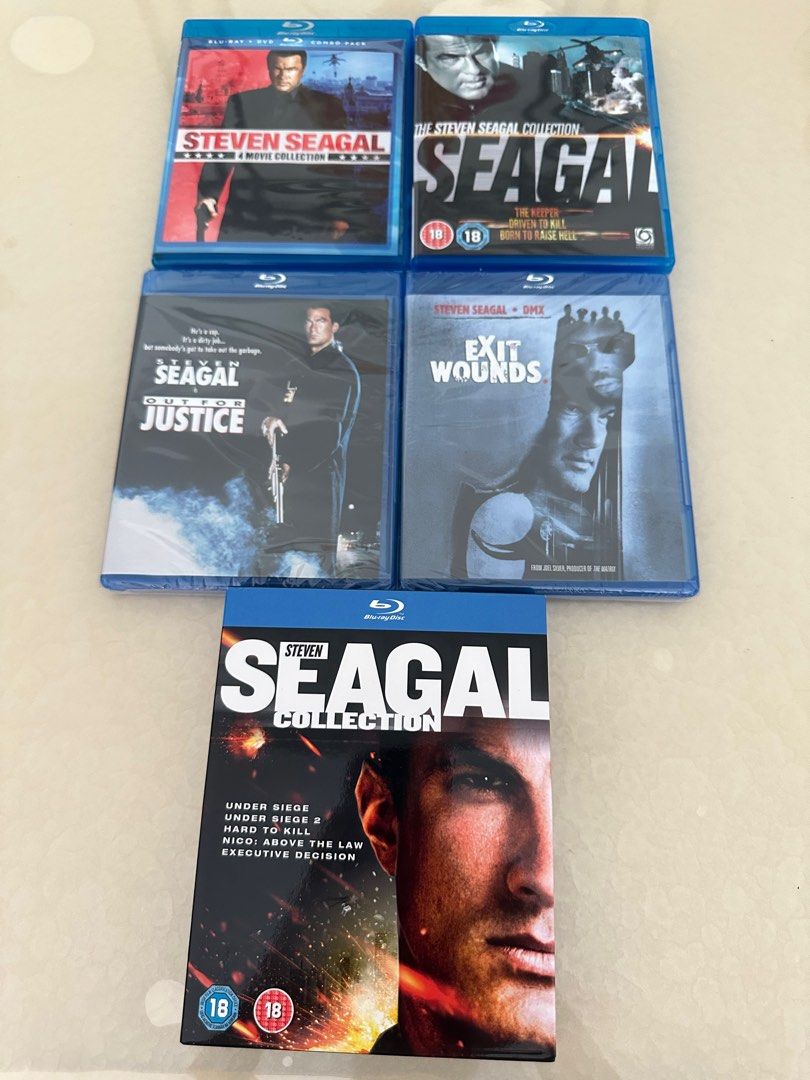 Steven Seagal Blu Ray Collection, Hobbies & Toys, Music & Media, CDs ...