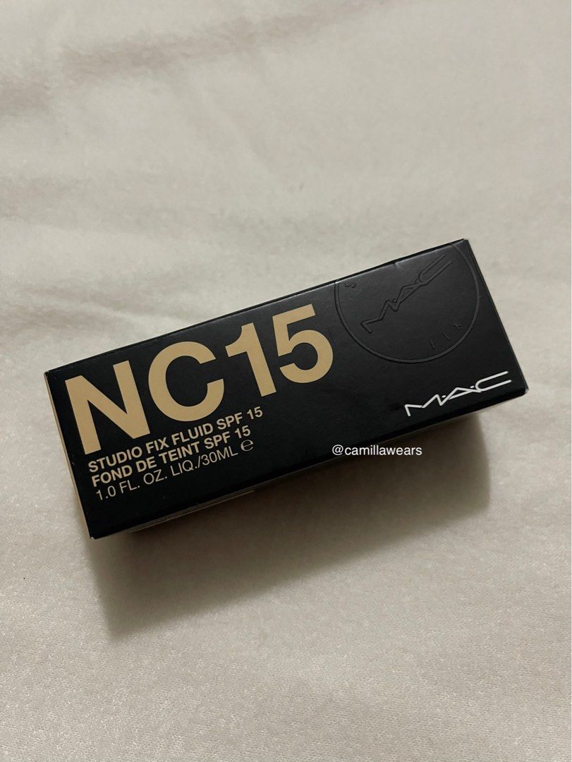 MAC Studio Fix Fluid SPF 15 - NC15, Beauty & Personal Care, Face ...