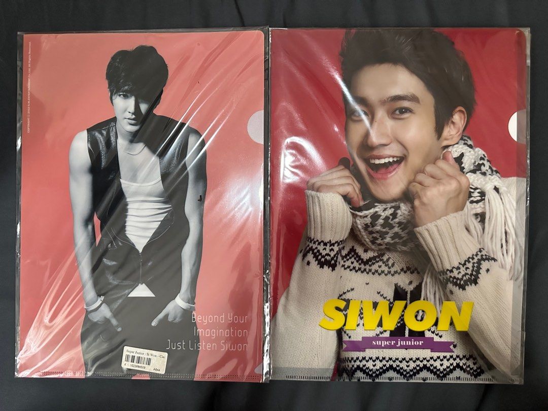 Super Junior Siwon Plastic File (official SM merchandise), Hobbies & Toys, Stationery & Craft ...