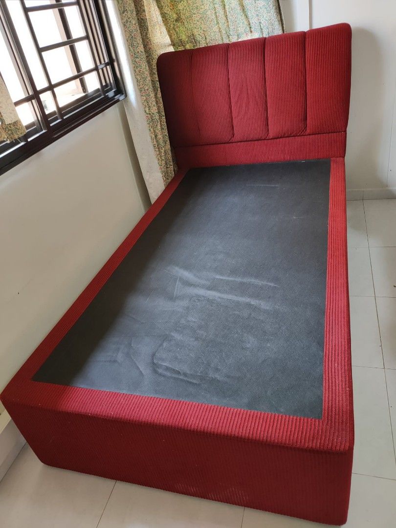 Super single n single bed frame- QYOP, Furniture & Home Living ...
