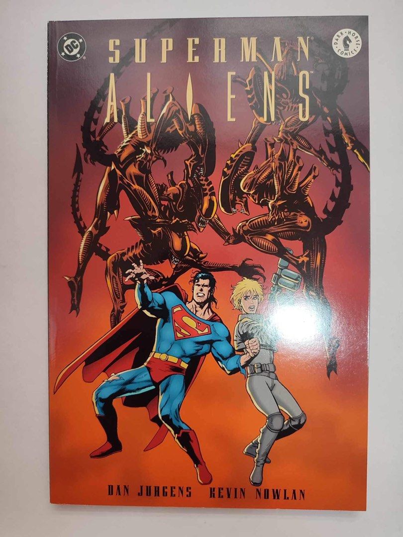 SUPERMAN VS ALIENS COMICS (1995) complete set #1-3 DC DARK HORSE ...