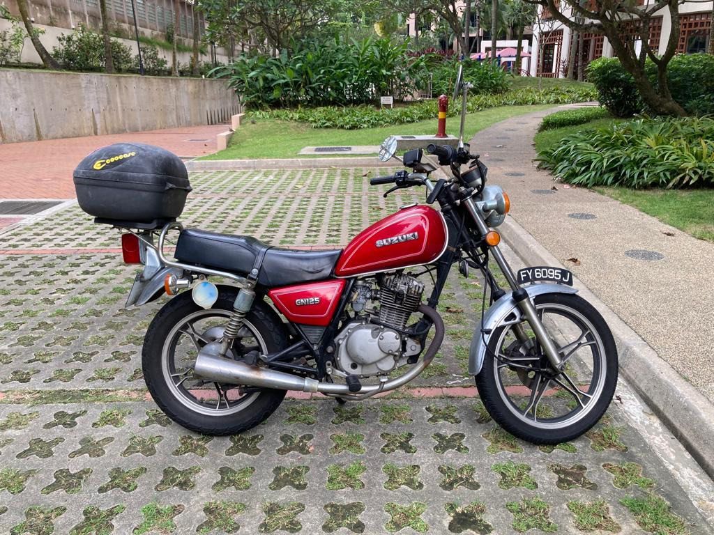 Suzuki GN125, Motorcycles, Motorcycles for Sale, Class 2B on Carousell
