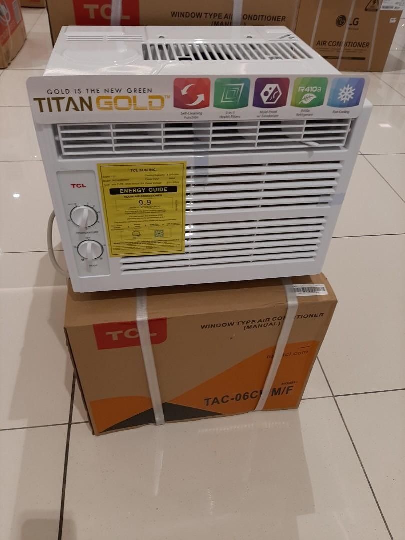TCL WINDOW TYPE AIRCON (NON INVERTER AND INVERTER TYPE), TV & Home Appliances, Air Conditioning ...