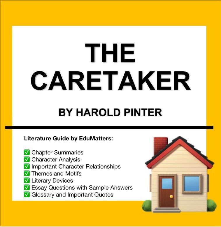 The Caretaker by Harold Pinter Literature Study Guide Notes Complete ...