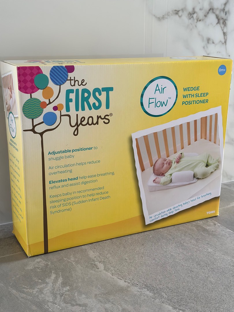 The First Years Air Flow Sleep Positioner with Wedge, Babies & Kids ...
