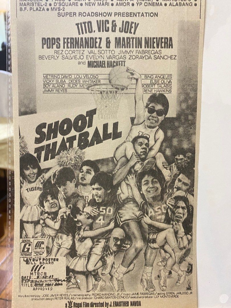 Tito Vic & Joey Eat Bulaga Host Martin Nievera SHOOT THAT BALL - Movie ...