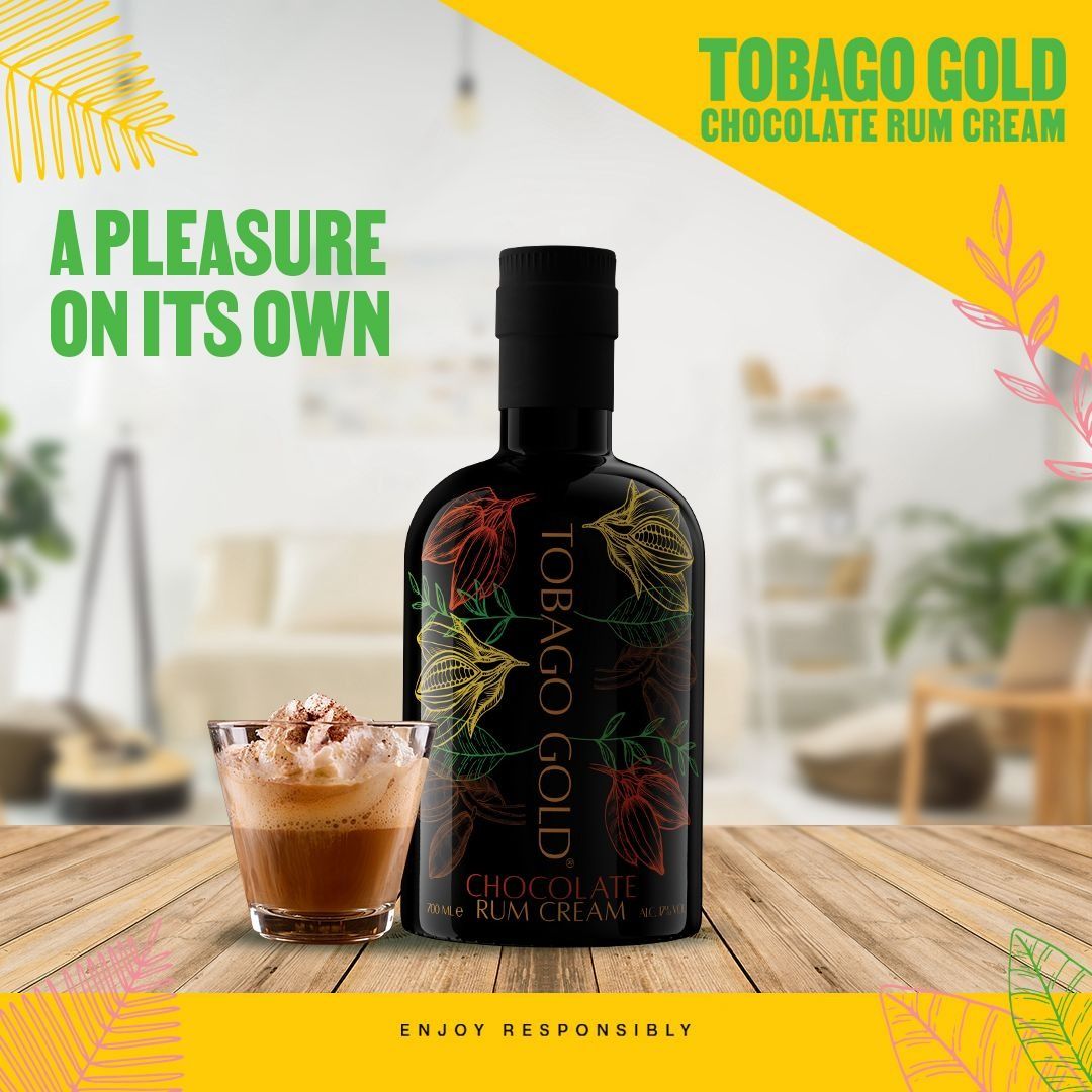 Tobago Gold Chocolate Rum Cream Liqueur 朱古力 冧酒 甜酒 50ml 700ml, 嘢食 & 嘢飲 ...