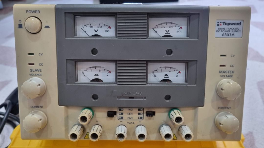 Topward 6303A Dual Tracking DC Lab Bench Power Supply 30V/3A 5V/5A 120W ...