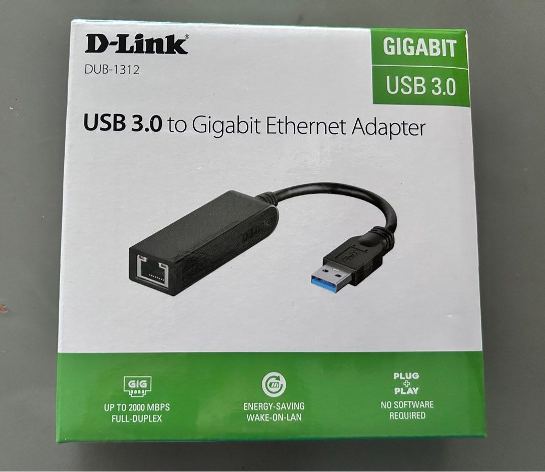 UBS 3.0 to Gigabit Ethernet Adapter, Computers & Tech, Parts ...