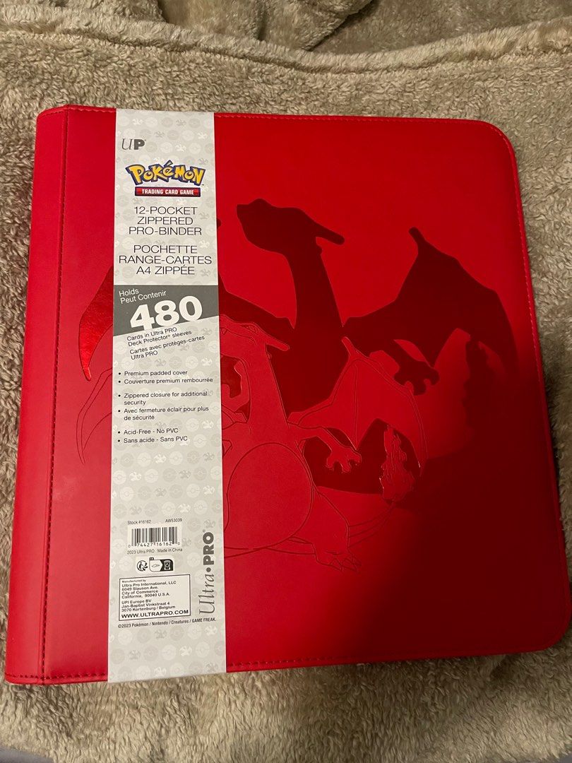 Ultra Pro Charizard 12-Pocket Zippered Pro Binder, Hobbies & Toys, Toys ...
