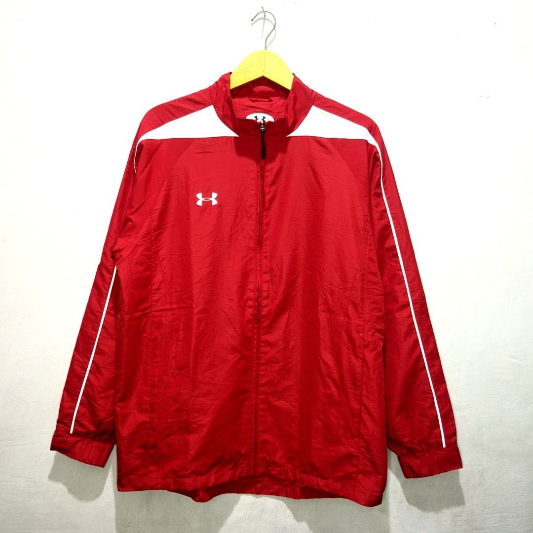 Under Armour Windbreaker Jacket, Fesyen Pria, Pakaian , Atasan di Carousell