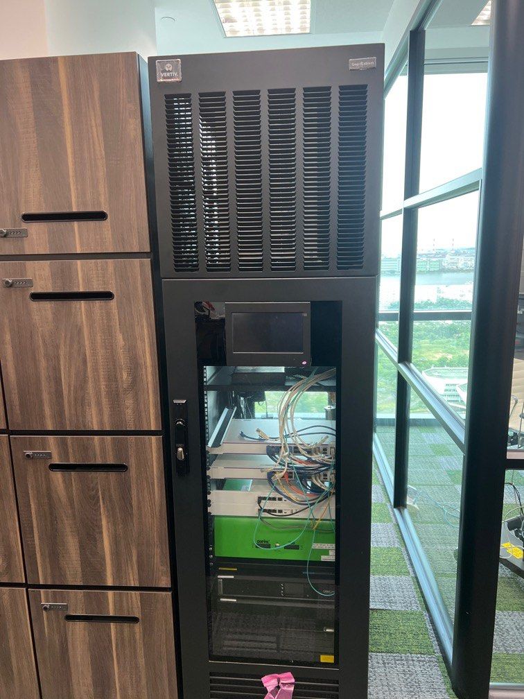 Used Vertiv Self cooling server rack, Computers & Tech, Office ...