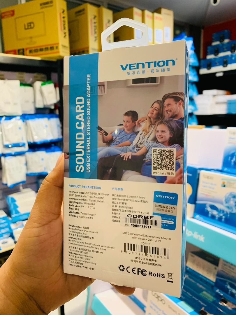 Vention Adapter External USB 2.0 audio card Vention CDRBF, Computers ...