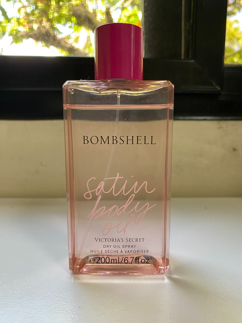 Victoria's Secret Bombshell Satin Oil Preloved, Beauty & Personal Care ...
