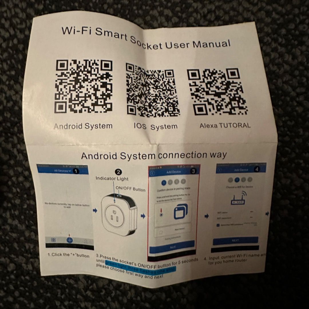 Wifi smart plug remote mobile control works for ios and android devices ...