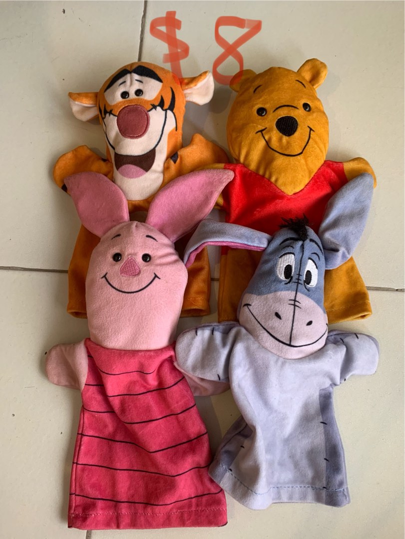 Winnie the Pooh puppet sets, Hobbies & Toys, Toys & Games on Carousell