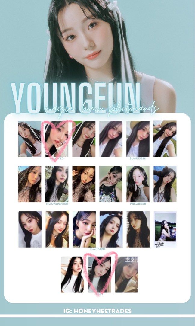 WTT/WTS Kep1er Magic Hour photocards pc xiaoting hiyyih bahiyyih dayeon hikaru K-pop Kepler ...