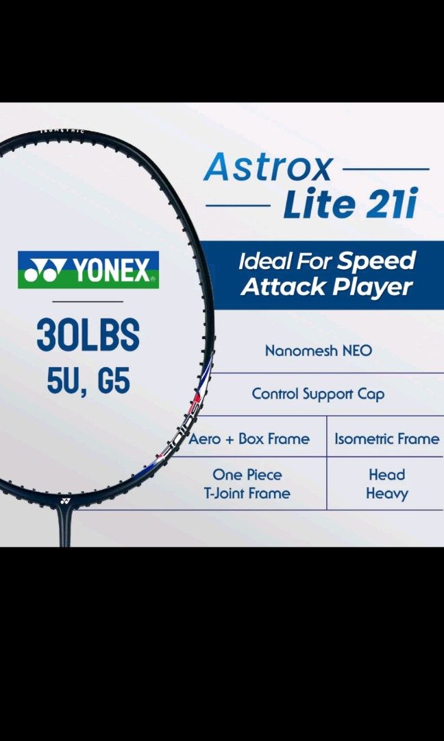 Yonex Astrox Lite 21i Badminton Racket New Year offer, Sports Equipment ...