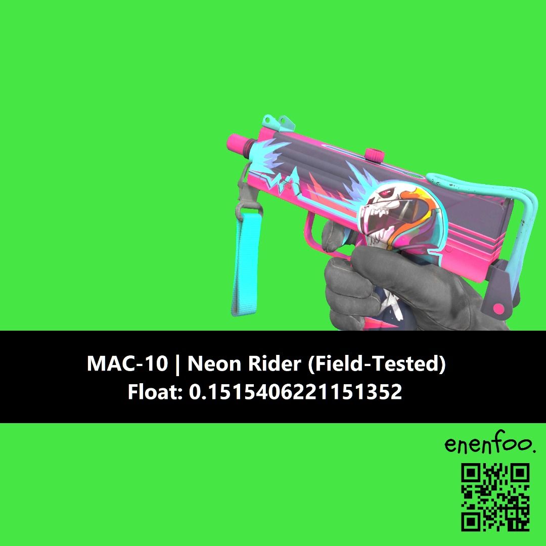 (0.15FV) MAC-10 NEON RIDER FT FIELD TESTED MAC10 CS2 SKINS KNIFE ITEMS ...