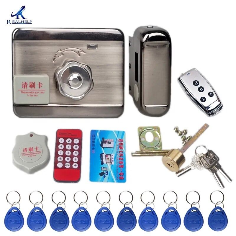 1000Users Electronic Door Lock with Remote Unlock with Smart RFID Card ...
