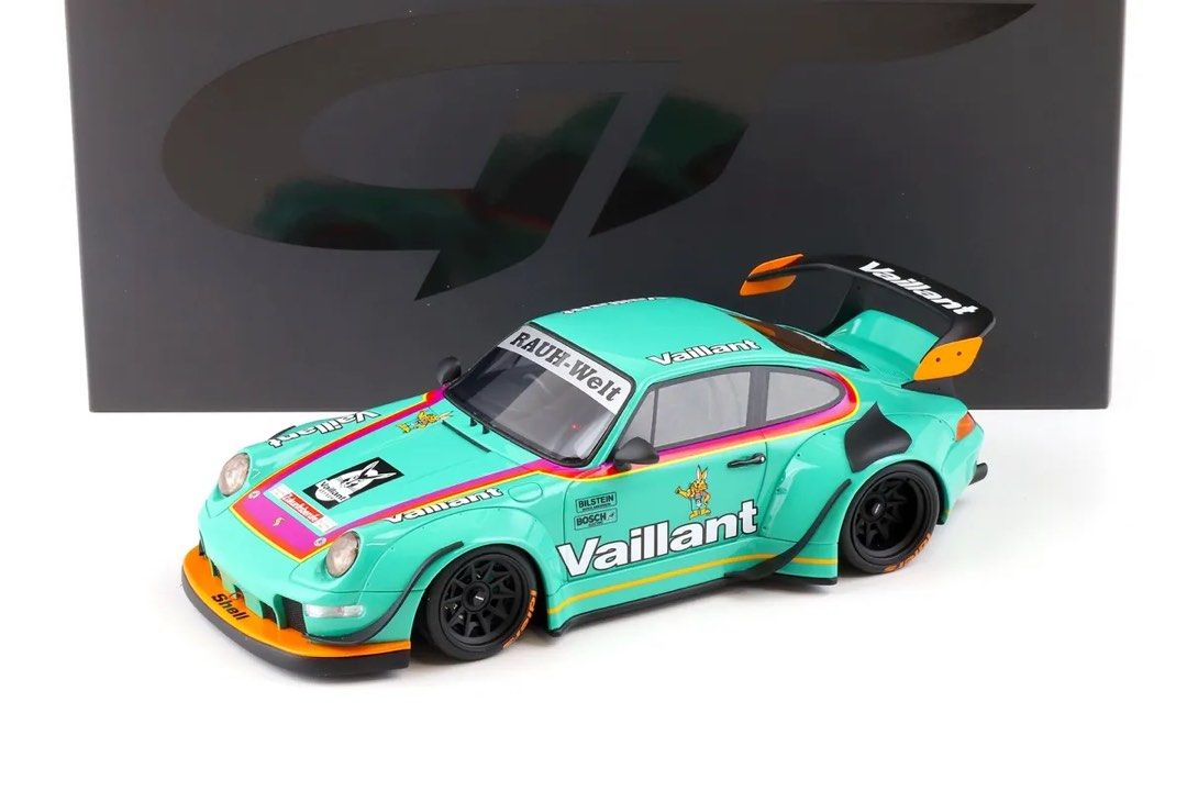1:18 Porsche 911 (993) RWB Vaillant Livery Green Scale by GT Spirit ...