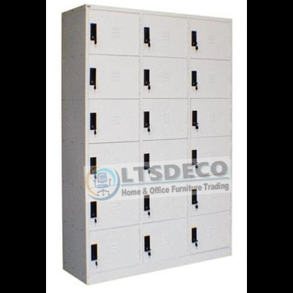 18 DOOR STEEL LOCKER OFFICE FURNITURE & PARTITIONS, Furniture & Home ...