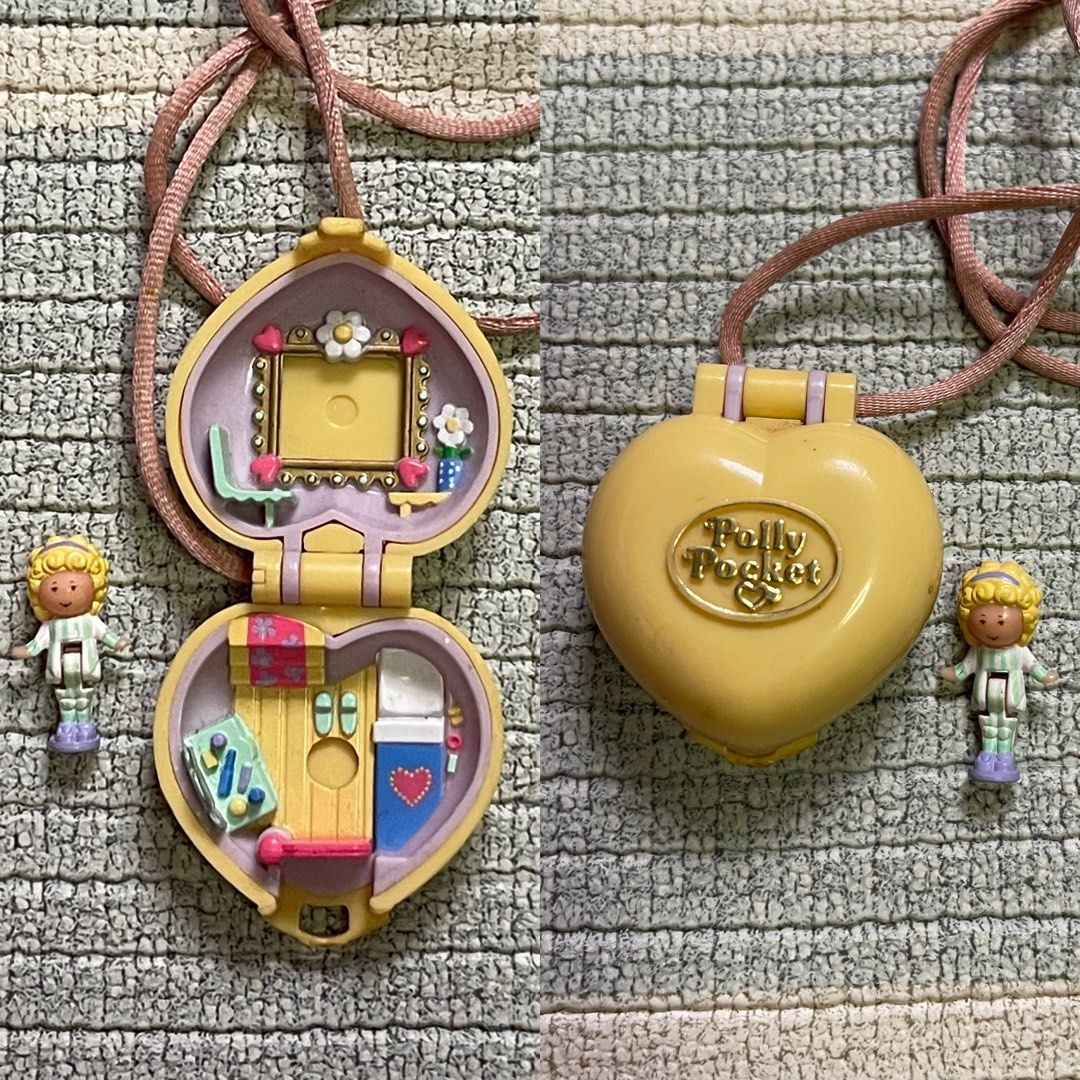 1991 Vintage Polly Pocket - Polly in her Bedroom Locket, Hobbies & Toys ...