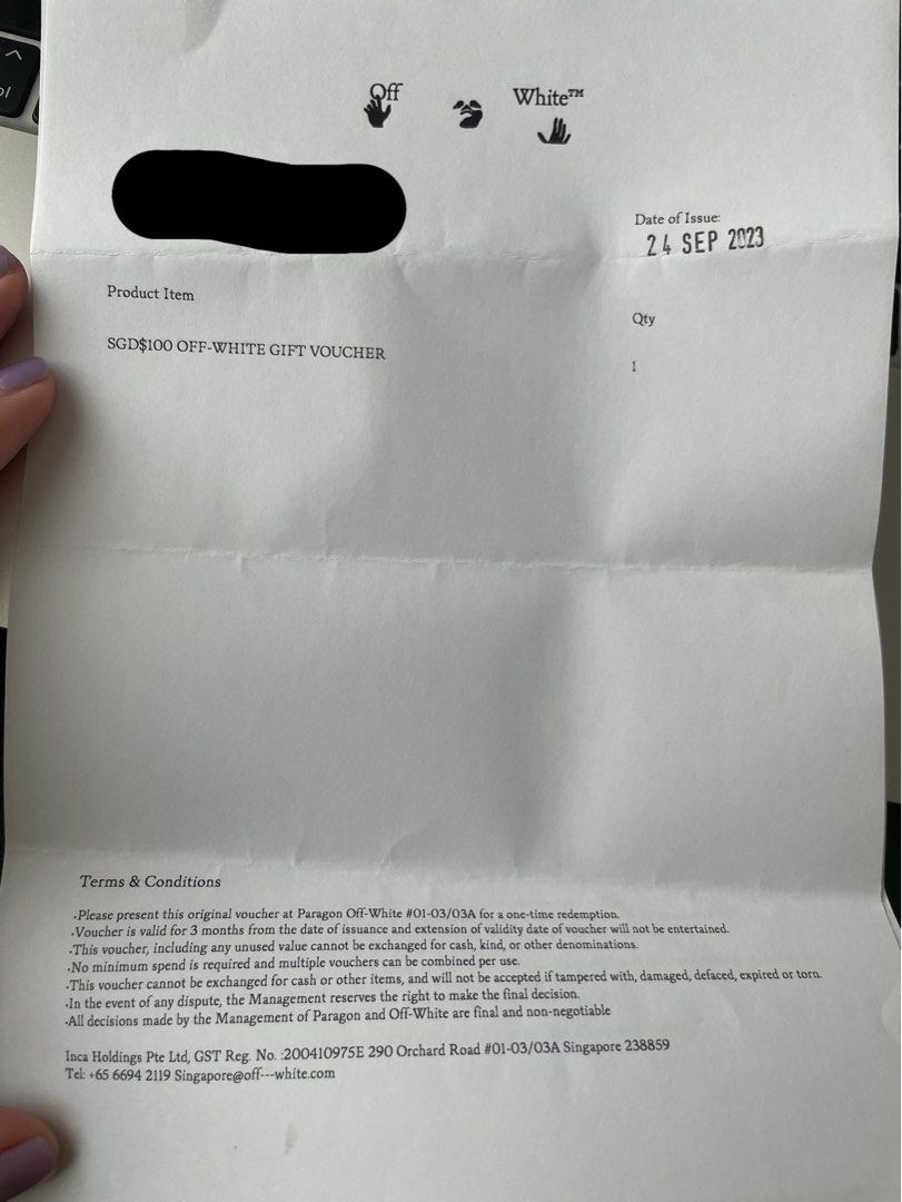 $200 Off White Voucher, Tickets & Vouchers, Vouchers on Carousell