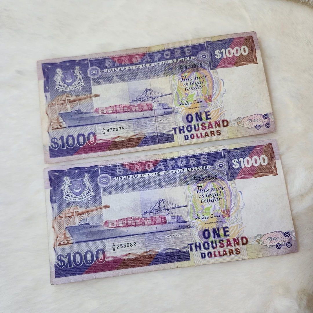 2 x $1000 Ship Old Notes, Hobbies & Toys, Memorabilia & Collectibles ...