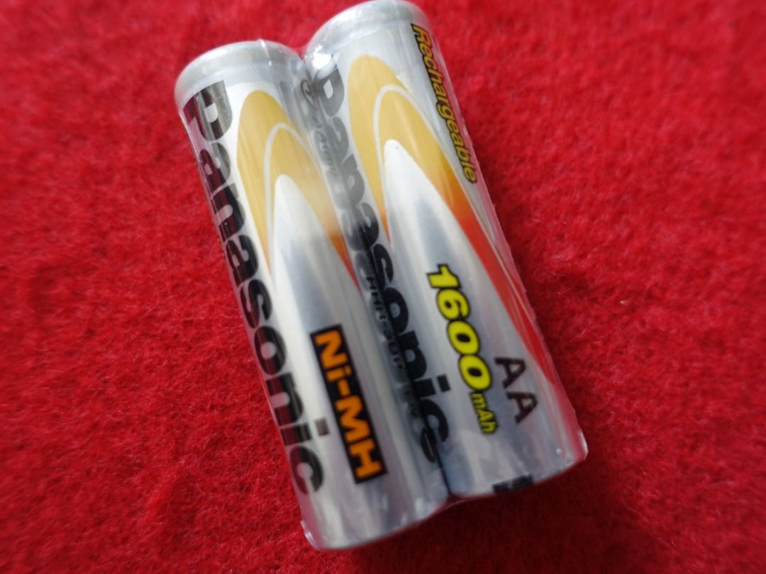 2 pieces NI-MH Rechargeable Battery for Panasonic 1.2V 1600mAh AA/2A Battery 充電電池, 手提電話, 其他裝置 ...