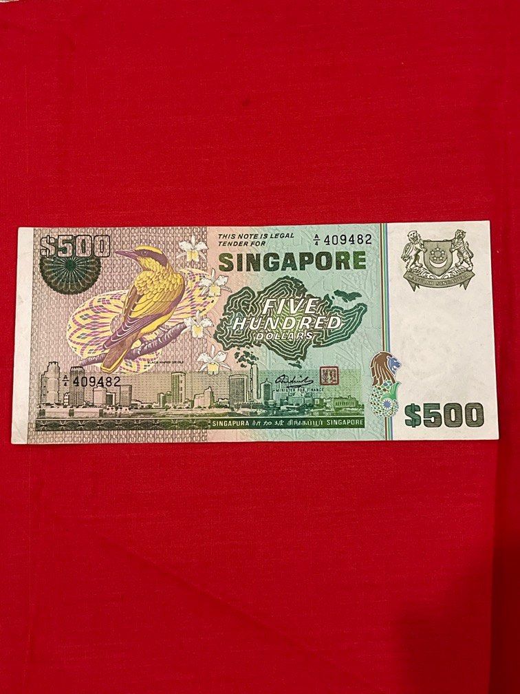 $500 Bird Series Old Singapore Notes, Hobbies & Toys, Memorabilia ...