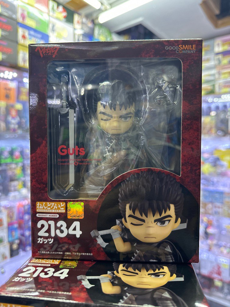 全新 現貨 GSC Nendoroid 黏土人 2134 烙印戰士 BERSERK 格斯 黑衣劍士 GUTS 凱茲, 興趣及遊戲, 玩具 ...