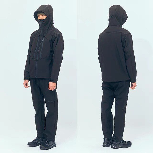 折扣出清 GRIP SWANY SOFTSHELL HOODY 連帽外套 防風 防水 拉絨 戶外 露營 GSJ-87, 他的時尚, 外套、夾克、大衣在旋轉拍賣