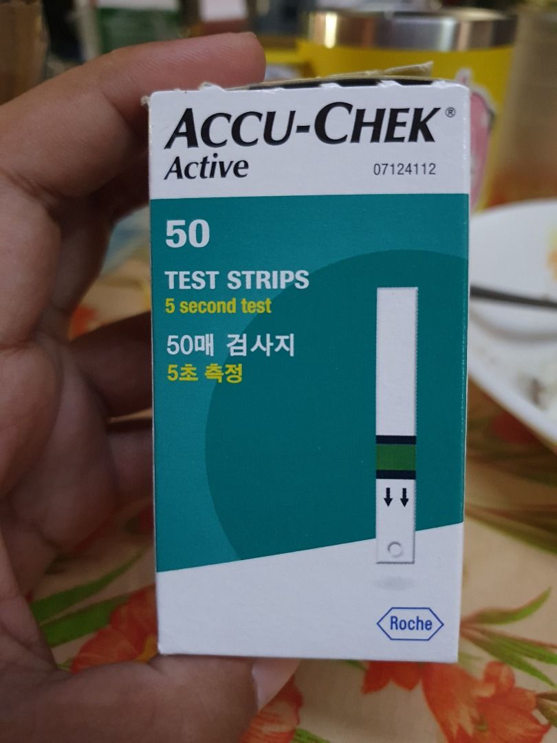 Accu-chek Active 50 Strips, Health & Nutrition, Health Monitors ...