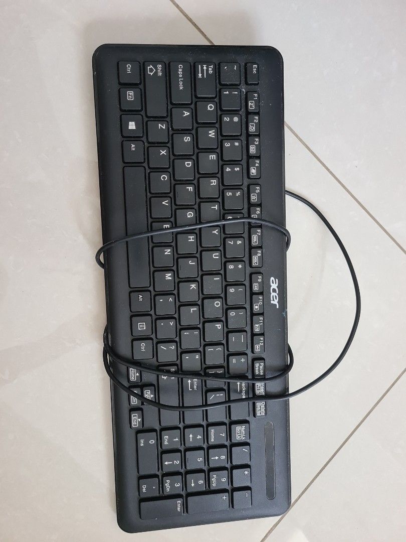 Acer Wired Keyboard Computers Tech Parts Accessories Computer Keyboard On Carousell