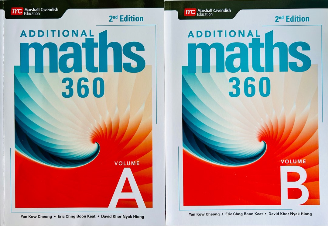 Additional Maths 360 Volume A & B 2nd Edition Marshall Cavendish ...