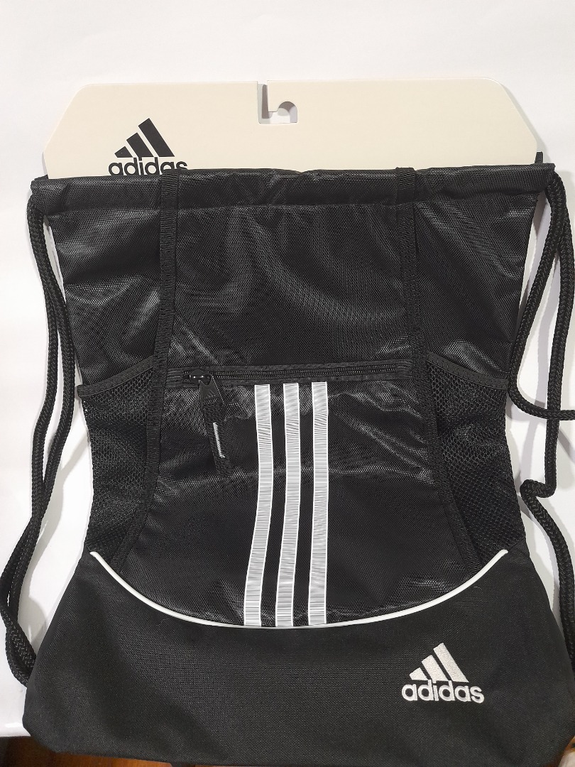 Adidas Sackpack (Black), Luxury, Bags & Wallets on Carousell