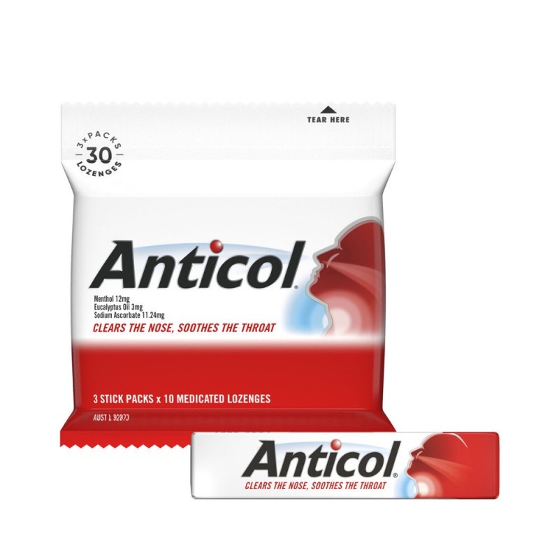 Anticol Throat Lozenges (3x10 Lozenges), Food & Drinks, Other Food ...