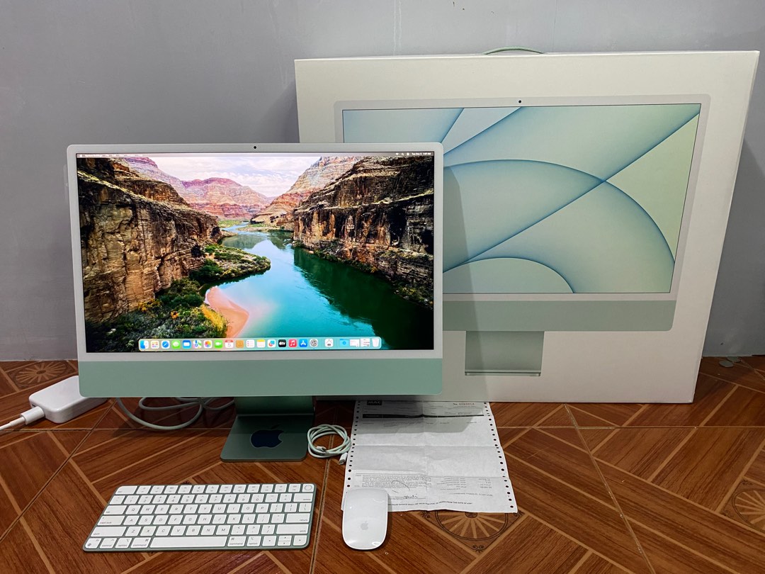 Apple iMac 2021 Green Complete, Computers & Tech, Desktops on Carousell