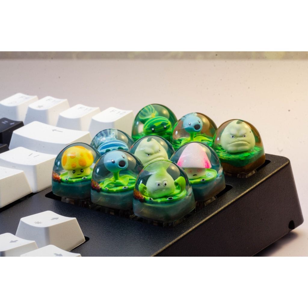 Artisan Keycaps - Plant and Zombie | Keycaps For Mechanical Keyboards ...