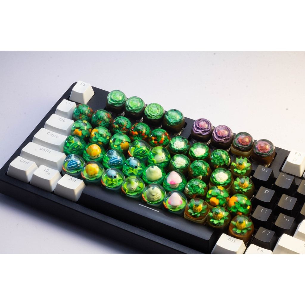 Artisan Keycaps - Plant and Zombie | Keycaps For Mechanical Keyboards ...