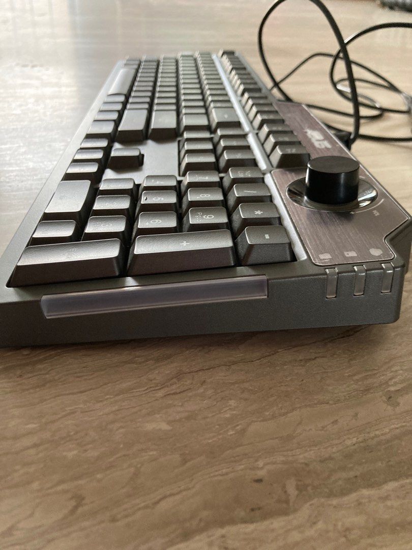 Asus wired keyboard with volume knob G01KB, Computers & Tech, Parts ...