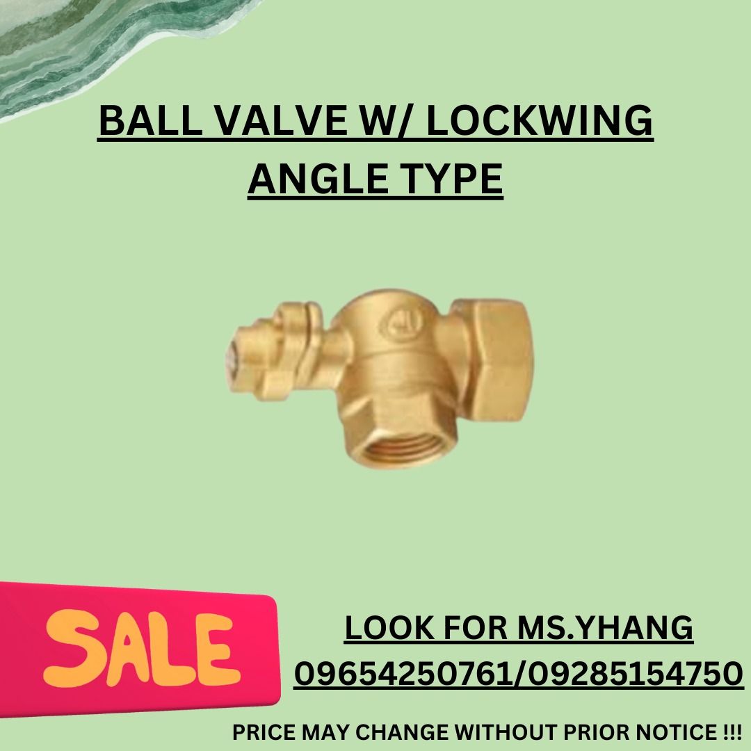 ball valve w/ lockwing angle type, Commercial & Industrial ...
