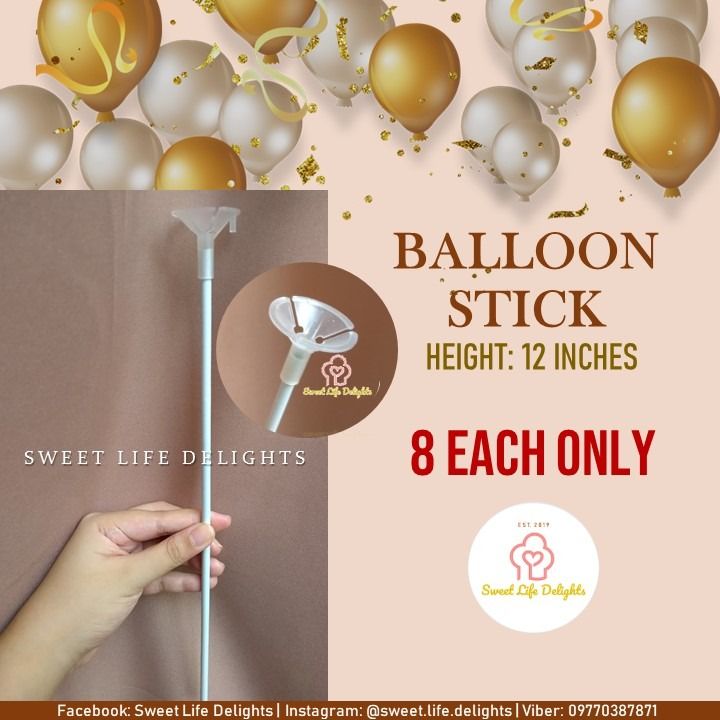 Balloon Stick, Hobbies & Toys, Stationary & Craft, Occasions & Party ...
