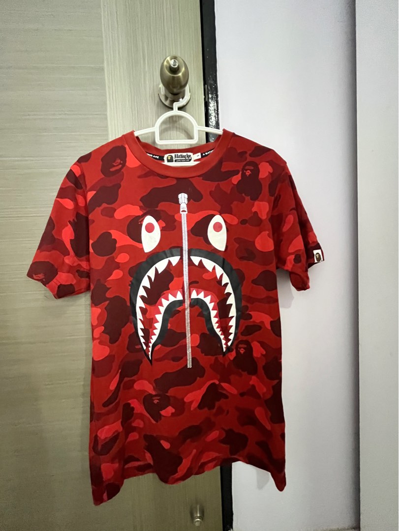 BAPE bathing ape aape color camo shark tee t shirt, Men's Fashion, Tops & Sets, Tshirts & Polo ...
